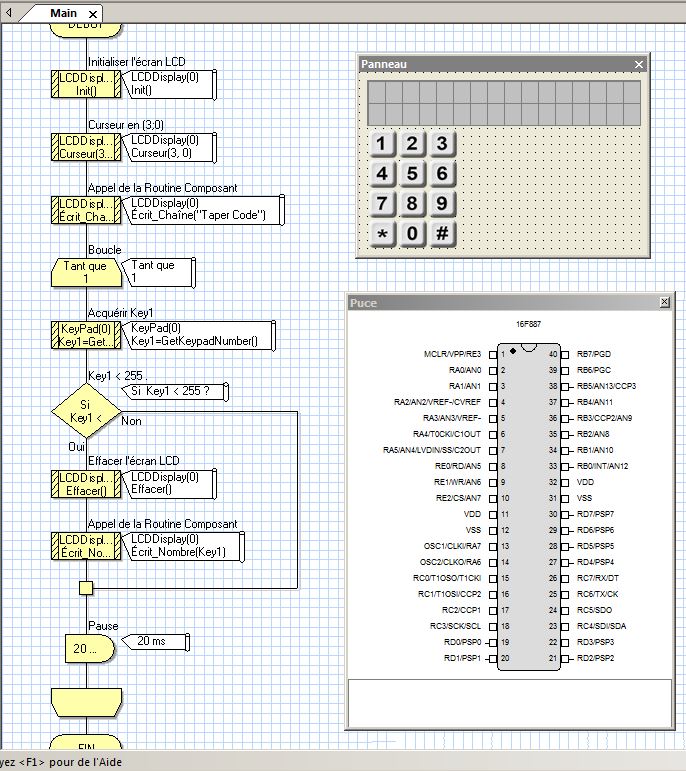 Keypad Sous Flowcode Page 1 Openclassrooms